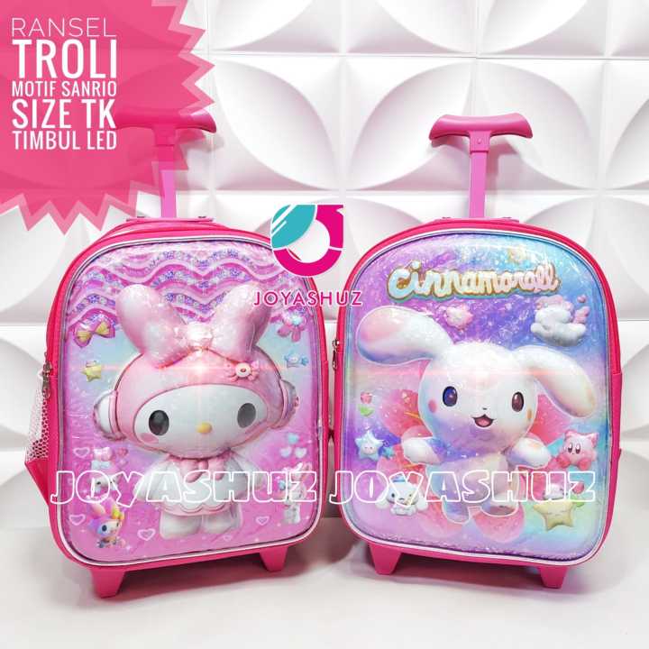 Tas Troli Anak Perempuan TK My Melody - Tas Sekolah Anak TK 3D - Tas ...