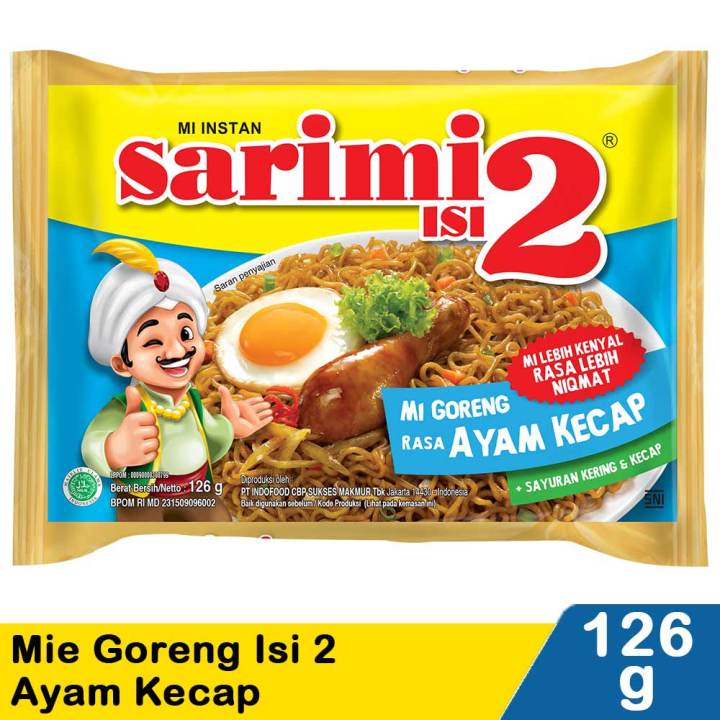 Mie instan Sarimi Goreng Isi 2 Ayam Kecap 126 Gram | Lazada Indonesia
