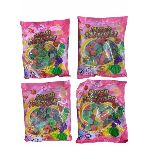 Gula Lembek Mixed Pastilles Gummy Candy Gula Jelly [ Mix, Star, Heart ...