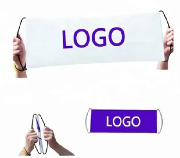 Custom Retractable Handheld Scrolling Banner Event Flag With Fan ...
