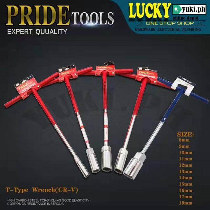 PRIDE T-TYPE SOCKET WRENCH (CHROME VANADIUM STEEL) 8/9/10/11/12/13/14 ...