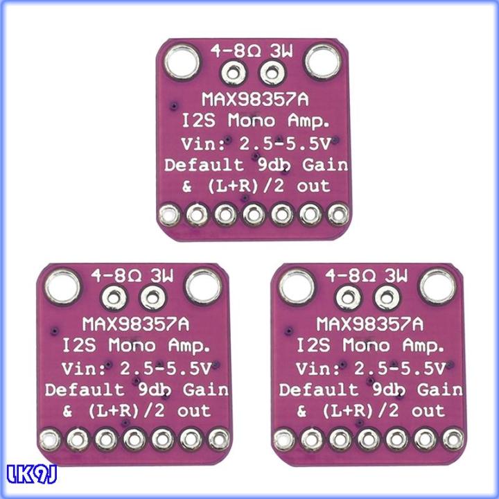 3X Max98357 I2S 3W Class D Amplifier Breakout Interface Dac Decoder ...