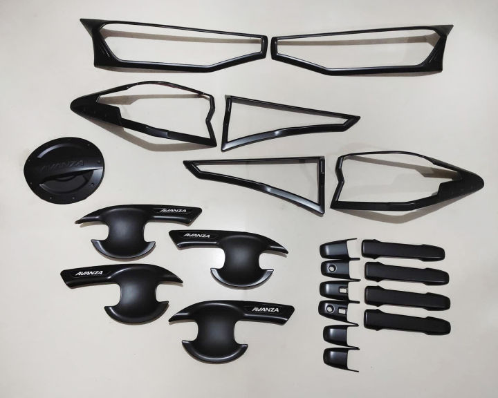 Toyota Avanza 2022 Black Combo Garnish Cover Set | Lazada PH
