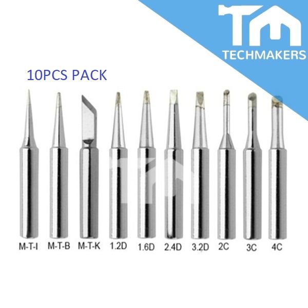 10-in-1HAKKO Solder Soldering Tip 900M-T Conical Straight Sharp Chisel ...