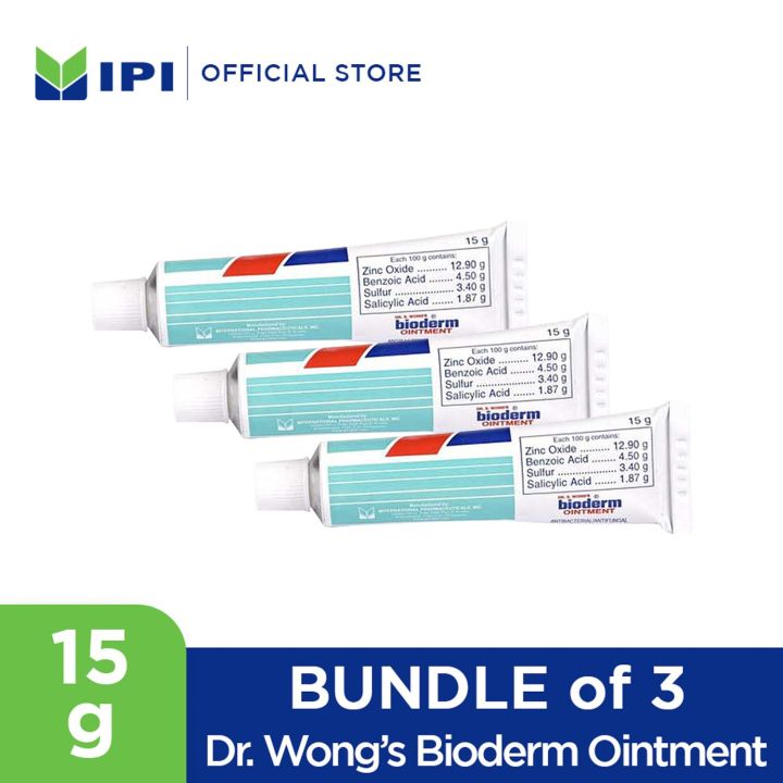 Bundle of 3 Bioderm Ointment 15g tube | Lazada PH