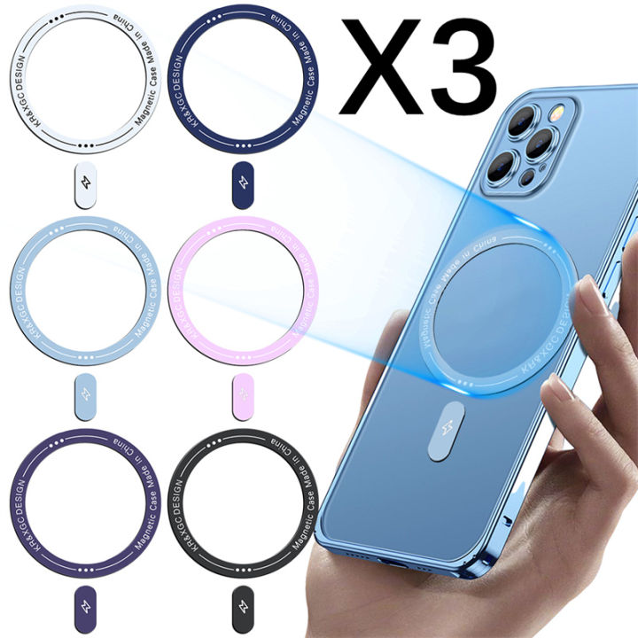 3PCS Magnetic Plate Ring for Magsafe Universal Metal Sticker For ...