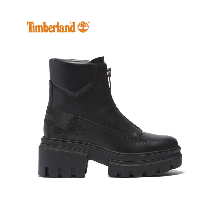 Timberland Women’s Everleigh Front Zip Boot Black Full Grain Wide | Lazada