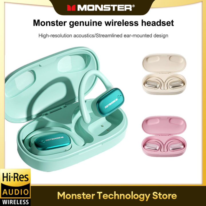 Monster XKO13 ชุดหูฟังบลูทูธแบบติดหูไร้สายจริงที่ไม่ใช่หูบลูทูธ 5.4 ...