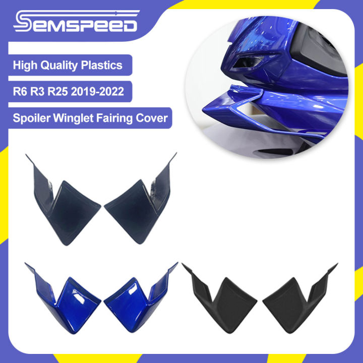 SEMSPEED Motorcycle Windshield Wing Fairing Front Aerodynamic Spoiler ...
