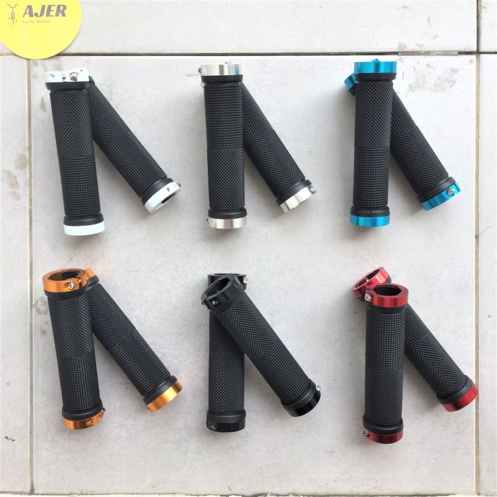 Hand Grip Sepeda double lock Anti selip handle bar stang pegangan ...