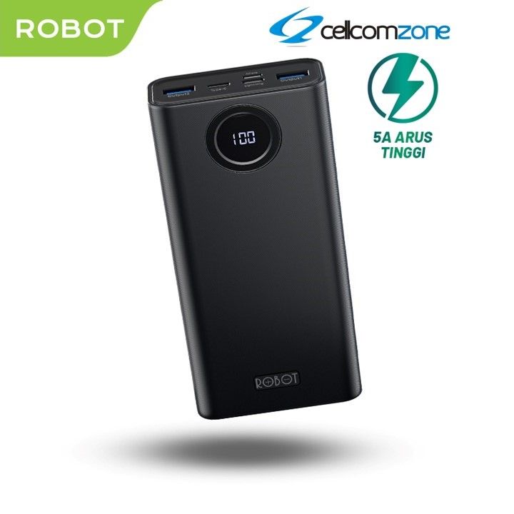 PowerBank ROBOT 20000mah RT23 Quick Charging Powerbank 3 Port Input ...