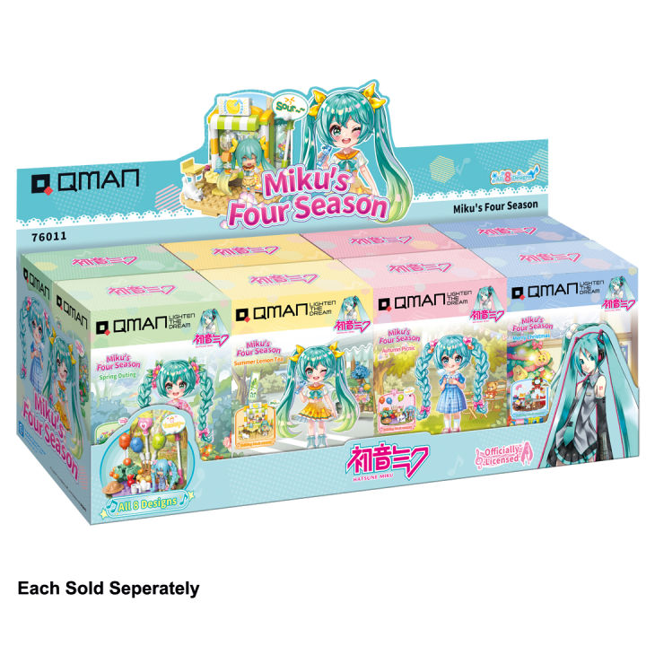QMAN Keepplay Hatsune Miku's Four Season Building Blocks 8 Assortment ...