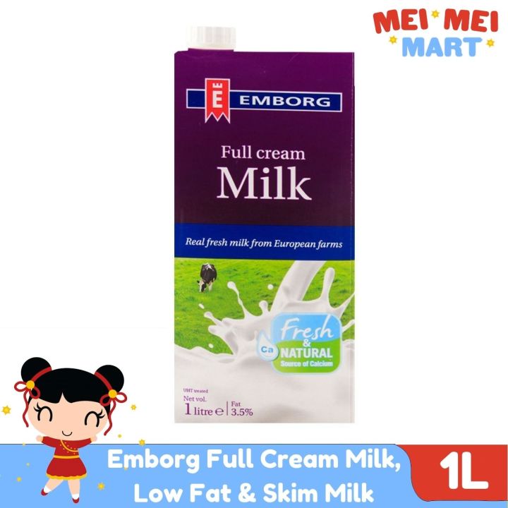 Emborg Full Cream Milk Low Fat Skim Milk 1L | Lazada PH