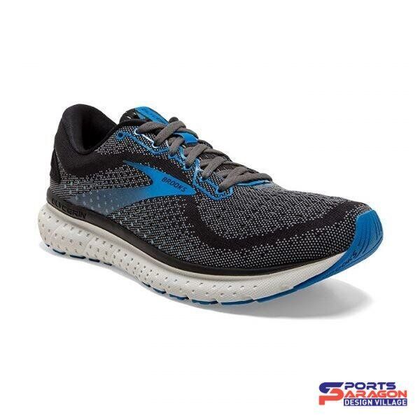 BROOKS RUNNING SHOES GLYCERIN 18 MEN'S DARK GREY/BLUE WIDE 2E CUTTING ...