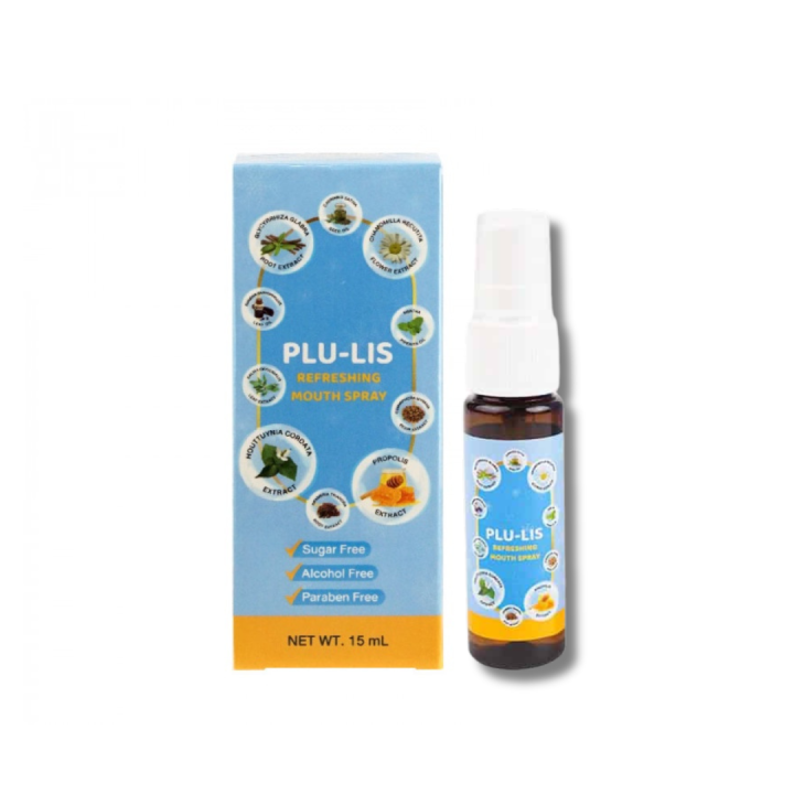 PLU-LIS Refreshing Mouth Spray พลู-ลิส รีเฟรชชิ่ง เม้าท์ สเปรย์ 15ml ...
