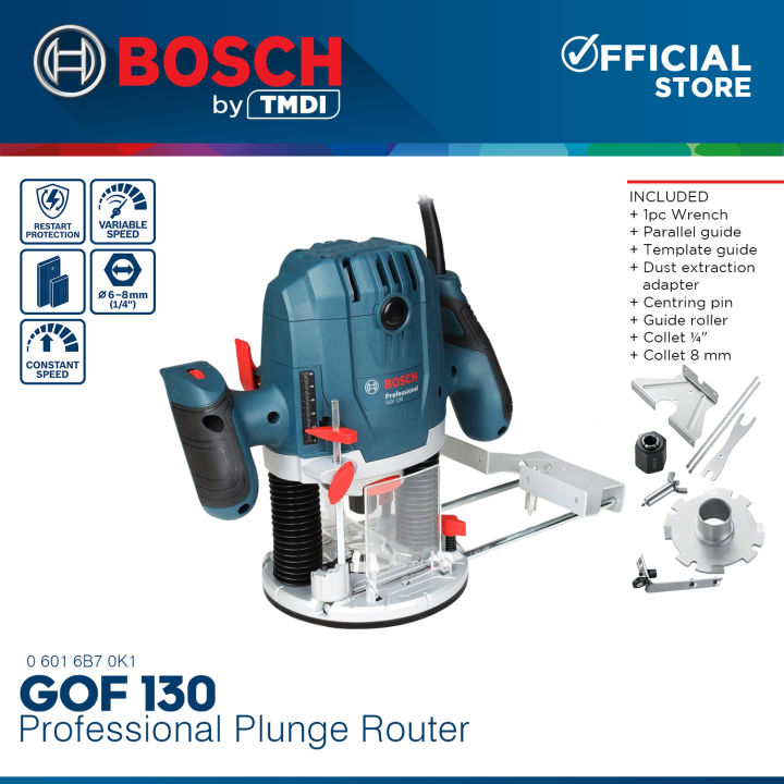 Bosch Plunge Router W/Variable Constant Speed Palm Wood Router Kit ...