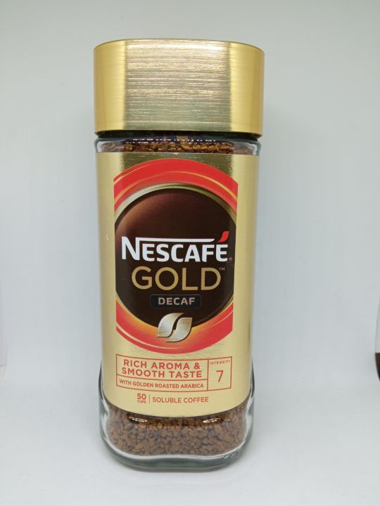 Nescafe Gold Decaf เนสกาแฟ ดีแคฟ (Rich&Smooth)With Golden Roasted ...