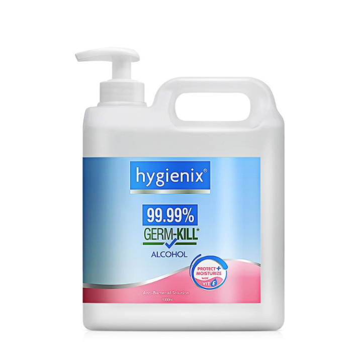 Hygienix Germ-Kill Alcohol with Moisturizer 1L with Pump | Lazada PH