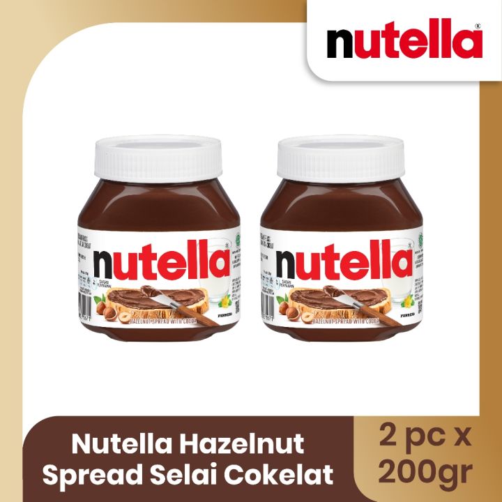 Nutella Hazelnut Spread Selai Cokelat 200gr - TWINPACK | Lazada Indonesia