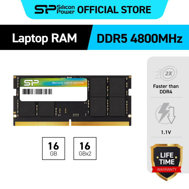 Silicon Power DDR5 RAM Notebook SODIMM 16GB/32GB 4800Mhz - lifetime ...