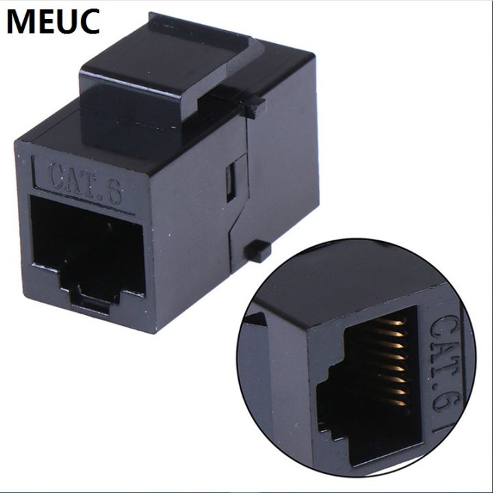 10Pcs RJ45 Connector Jack Cat6 Extension Coupler Ethernet LAN Cat 6 ...