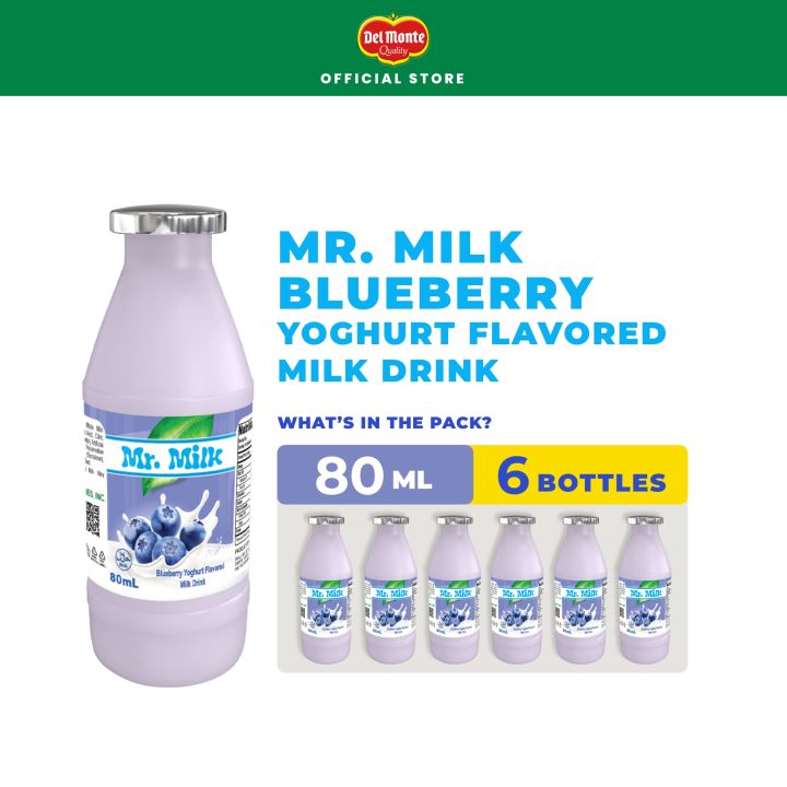 Mr. Milk Blueberry Yoghurt - Flavored Milk Drink x 6 | Lazada PH