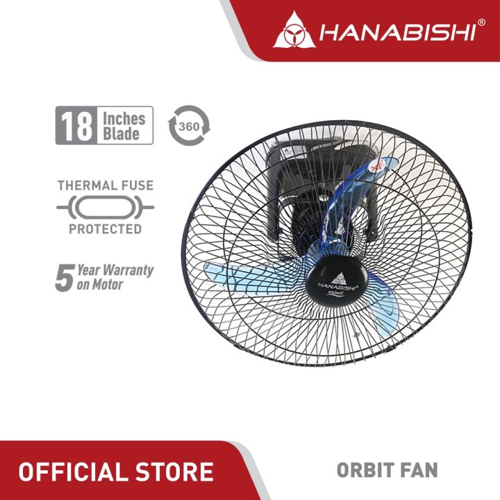 Hanabishi Orbit Fan Ceiling Fan 18 inches Windmill Type (Windmill 360 ...
