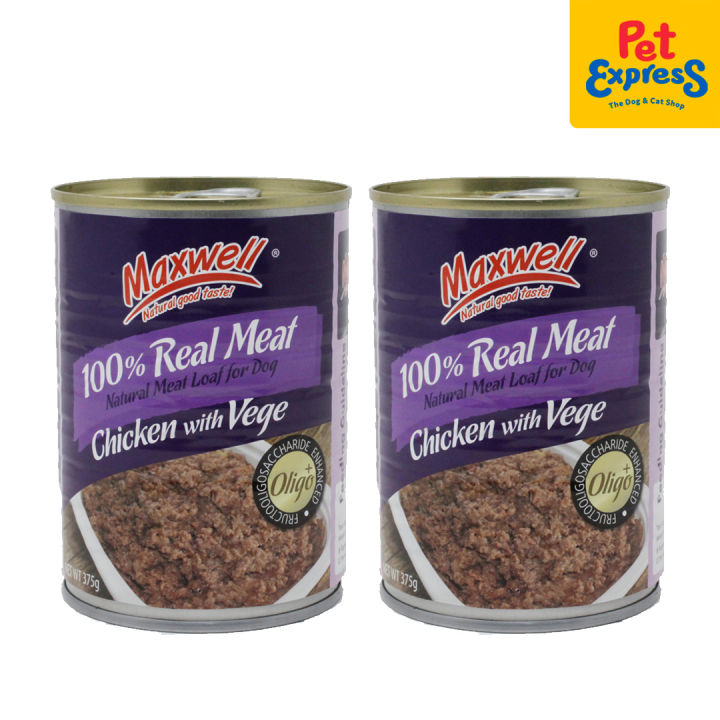 Maxwell Real Meat Chicken with Vegetable Wet Dog Food 375g (2 cans ...