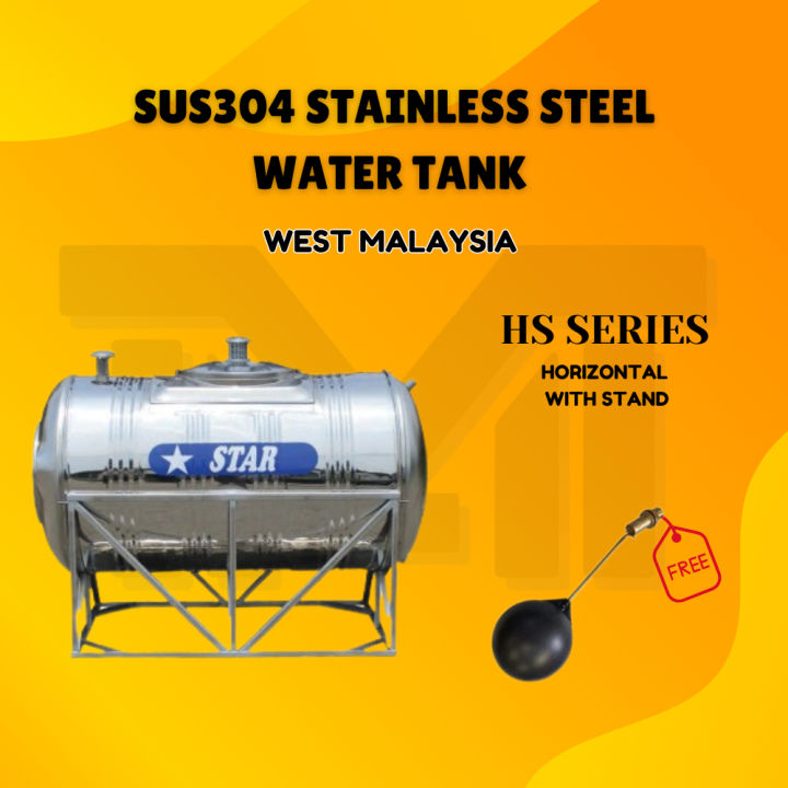 STAR 3000 LITRES - 100000 LITRES WATER TANK SUS304 Stainless Steel | Lazada