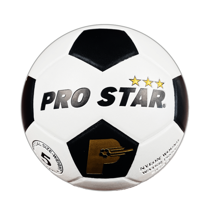(ผลิตโดยFBT) ลูกฟุตบอล PRO STAR Kick Off 2002 BW เบอร์ 3/4/5 | Lazada.co.th