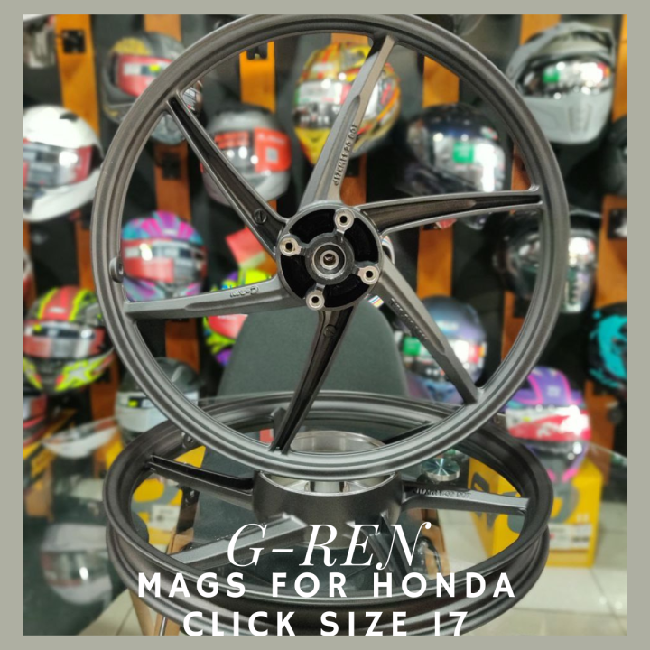 G-ren gr6 click 125/150 v1/v2 Size 17 matte black jzen | Lazada PH