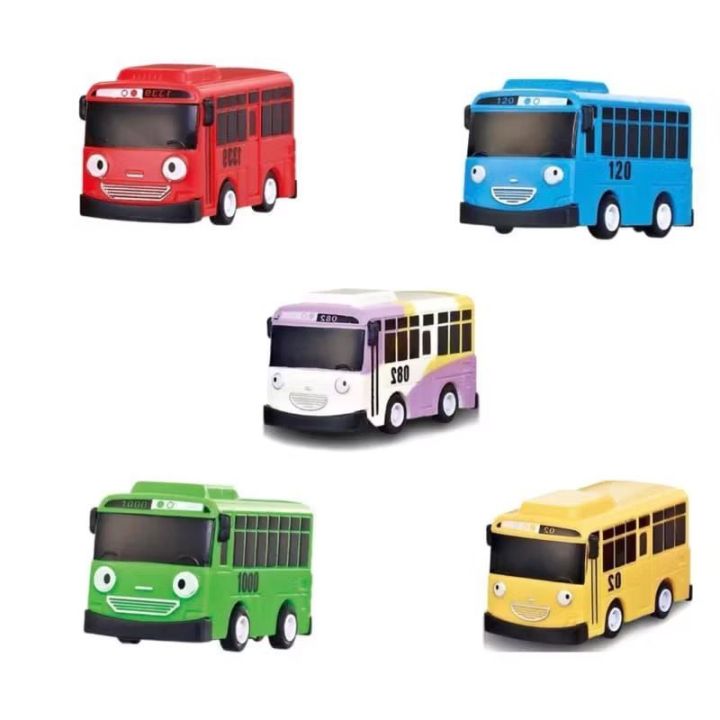 Mainan Anak Bus Tayo The Little Bus Friends Pullback Tayo Set isi 5 pcs ...