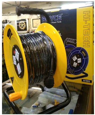 Royce 40 Meters Extension Cable Wire Reel Wheel Heavy Duty Extension ...