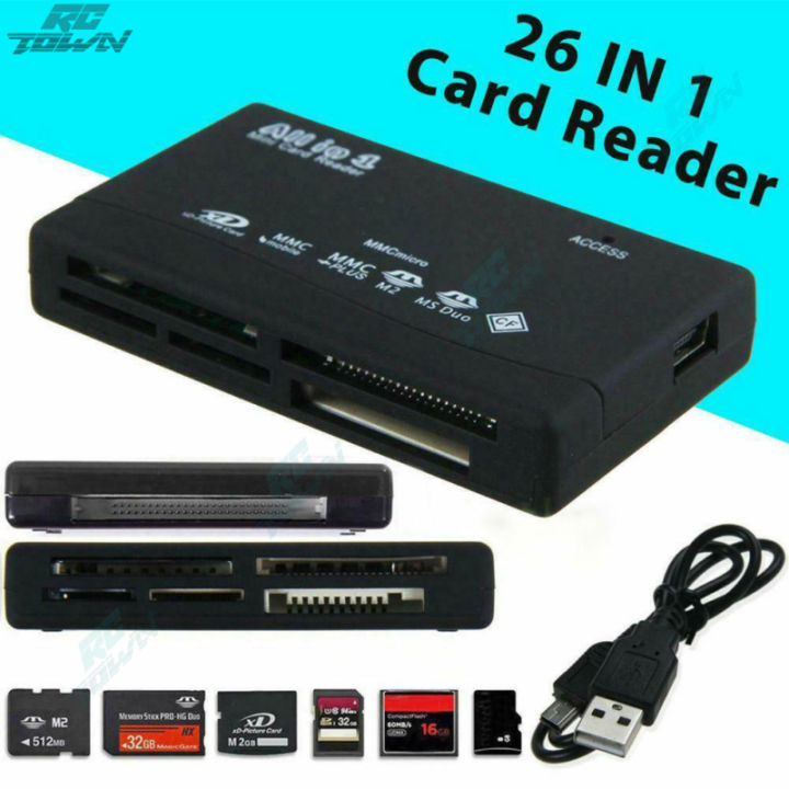 100%Authentic!!2024New,All in One Memory Card Reader USB External SD ...