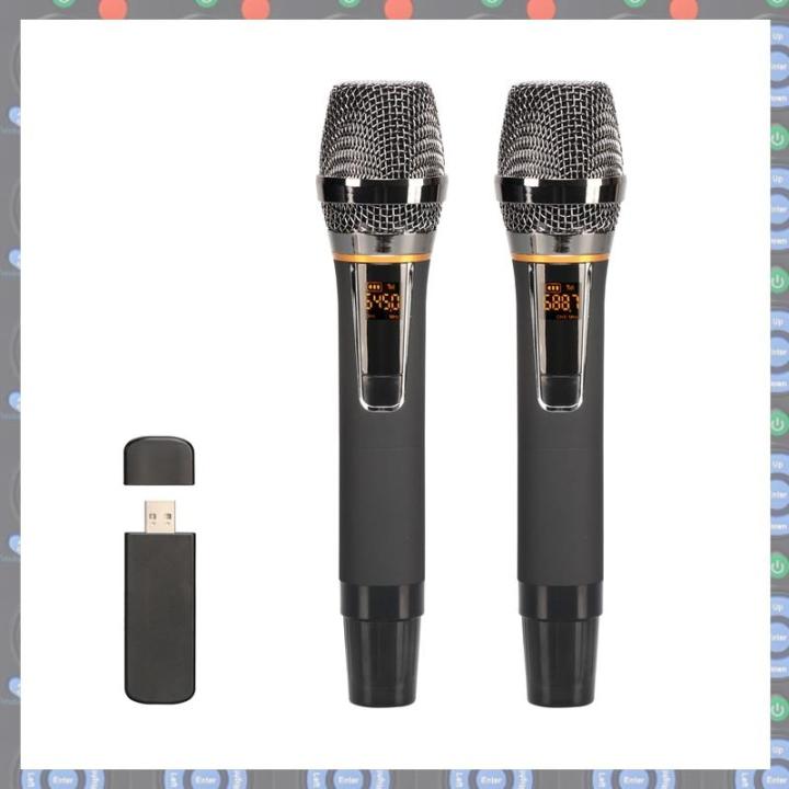 Wireless USB Microphone Metal Dynamic Cordless Microphone with USB ...