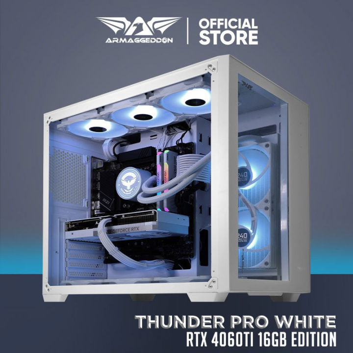 FREE AIO - Armaggeddon Thunder Pro White | RTX 4060TI 16GB Edition | In ...