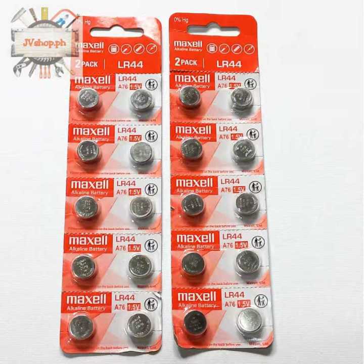 LR44 A76 Original Maxell Silver Oxide Battery 1.5v | Lazada PH