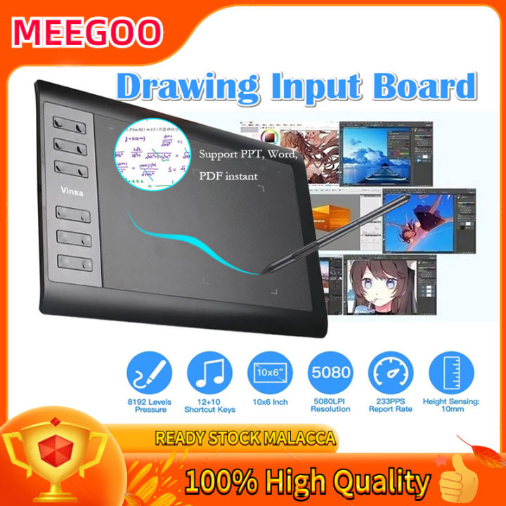 VINSA Digital Graphic Drawing Pen Tablet Digital Lcd Screen Drawing ...