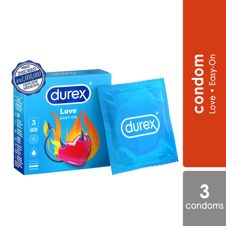 Durex Love Easy On Condom 3s | condam for man / 安全套 / kondom original ...