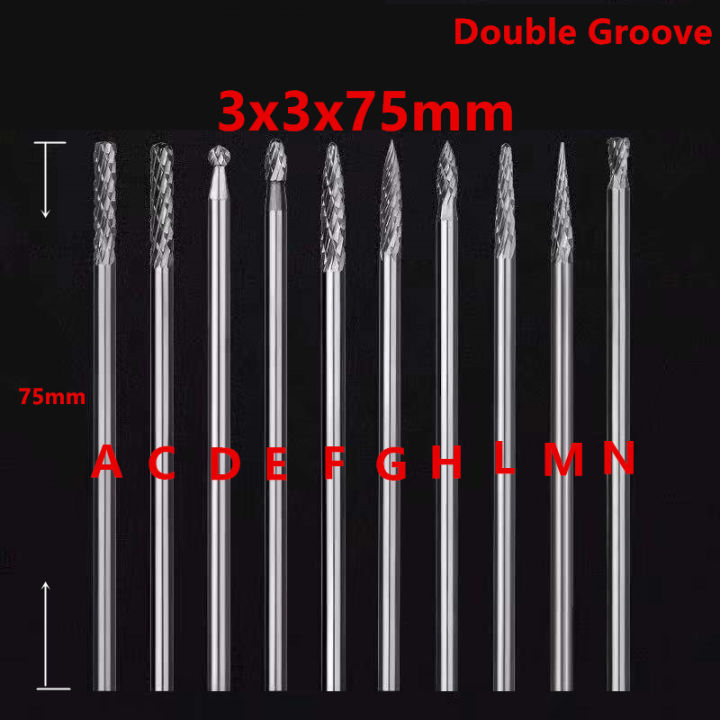 1pcs 3x3x75mm extend long tungsten carbide burr Mata Porting Tool | Lazada