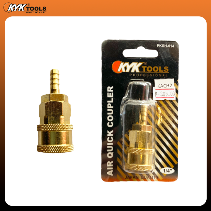 KYK Tools 1/4" Air Quick Coupler Hose Socket (Japan Quality) (PKSH-014 ...