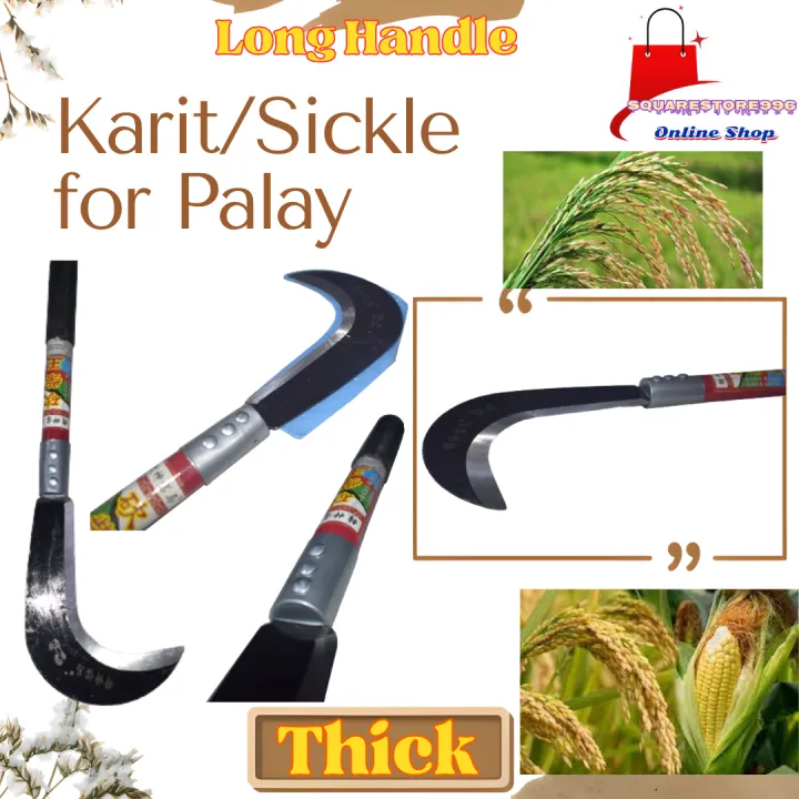 Farmers Tool for Rice Crop Metal and Heavy Duty Sickle/Karit 43cm long ...