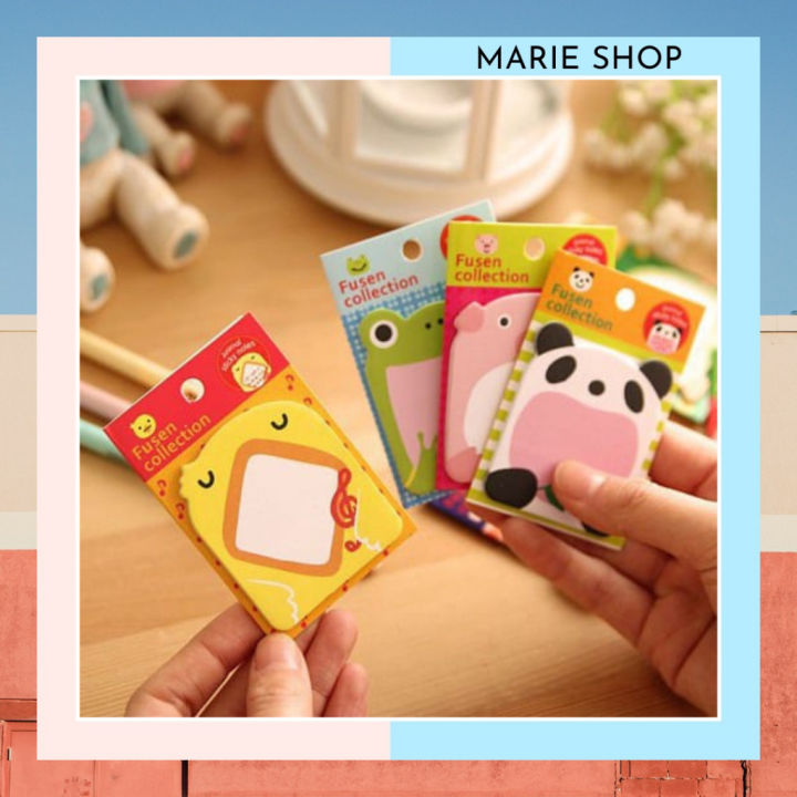 KERTAS MEMO KARAKTER STATIONARY - STICKY NOTES MEMO ANIMAL - MEMO NOTE ...