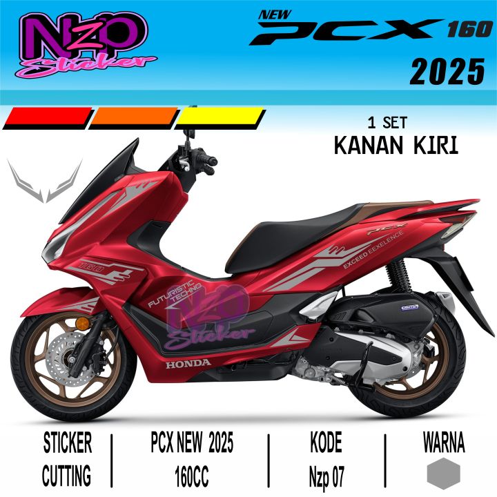 STIKER PCX 160 NEW 2025 (STICKER CUTTING PCX 2025) / lis striping body ...