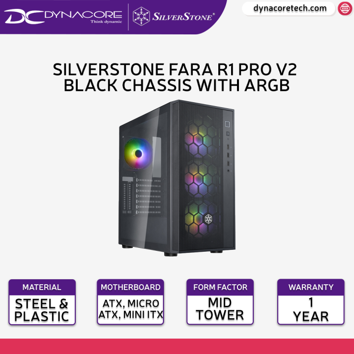 DYNACORE - Silverstone FARA R1 Pro V2 Black / White Mid Tower ATX ...