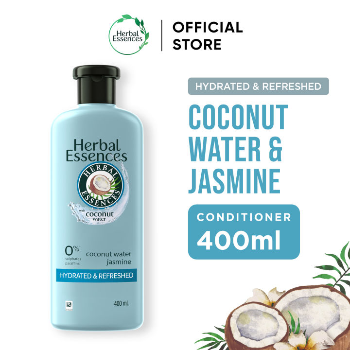 Herbal Essences Conditioner Hydrated & Refreshed Coconut Water & Jasmine Haircare 400 ml ...