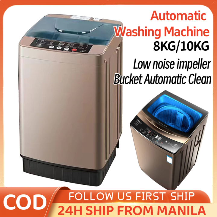 Fully Automatic Washing Machine Heavy Duty 8KG/10KG Low Noise Impeller for Home Rental Bucket ...