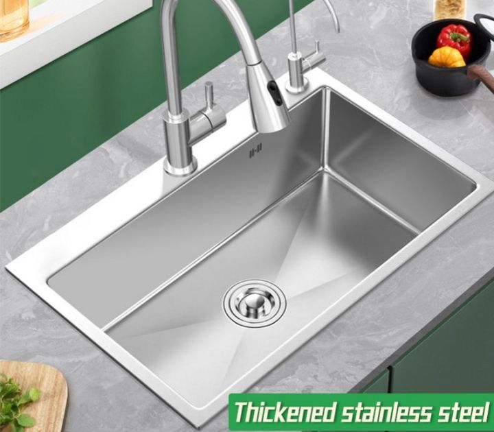 Singki Dapur Nano Sinki 304 Stainless Steel Handmade Single Bowl ...