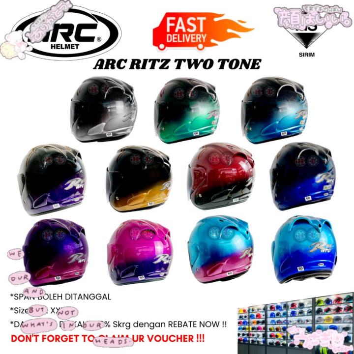 ARC RITZ TWO TONE 2024 SPECIAL COLOUR HELMET ARC ORIGINAL ( HELMET ARC ...