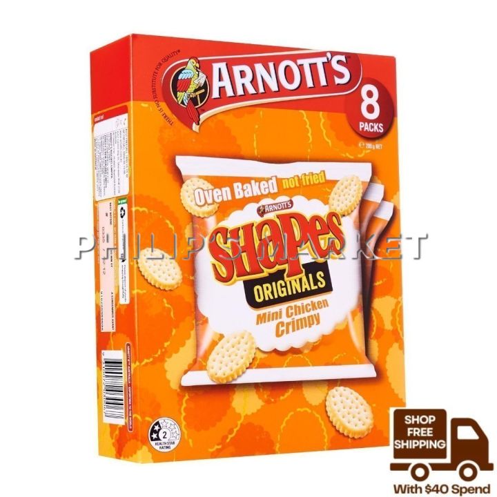 (Expiry 10th June 2025) Arnott's Shapes Mini Chicken Crimpy Biscuits ...